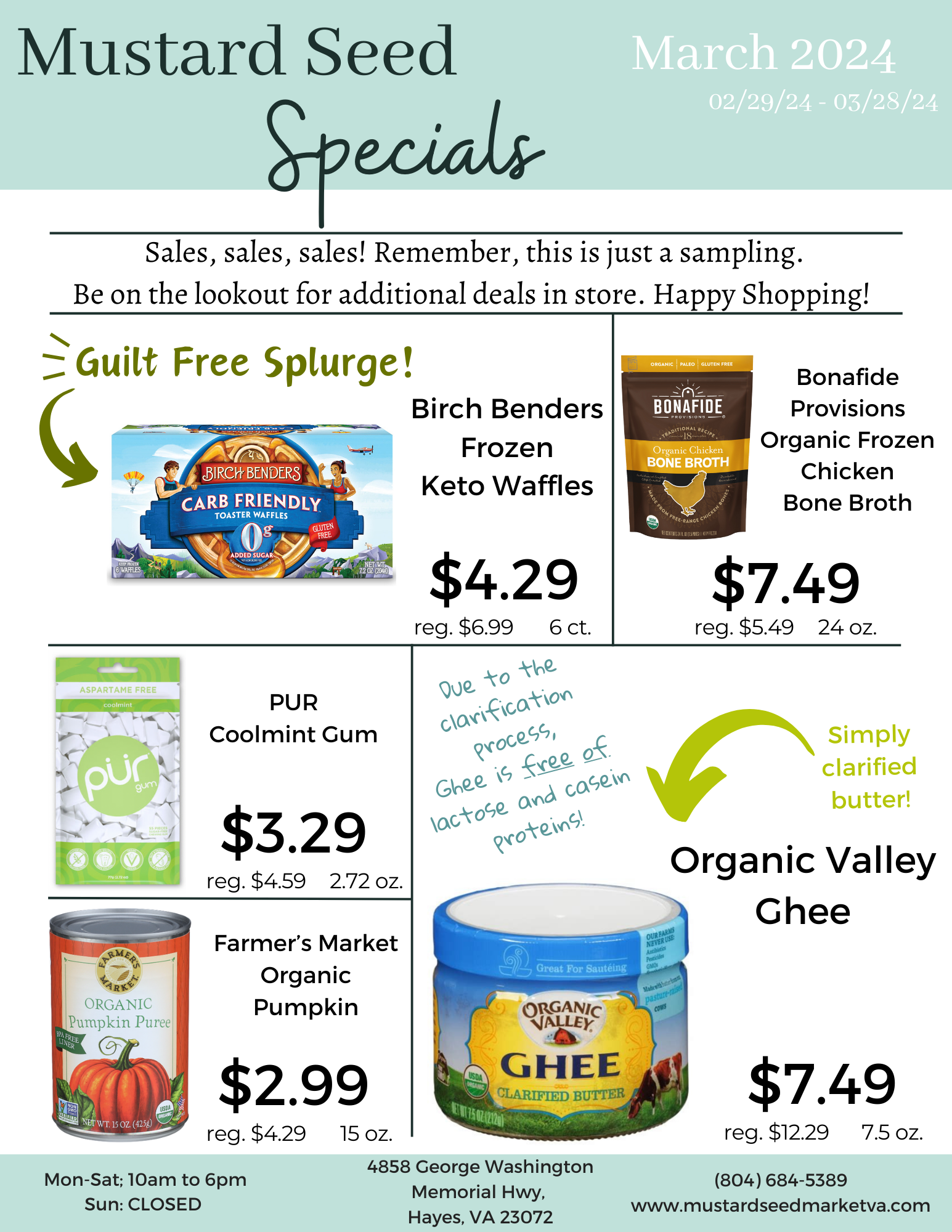 Sales Flyer — Mustard Seed Natural Market