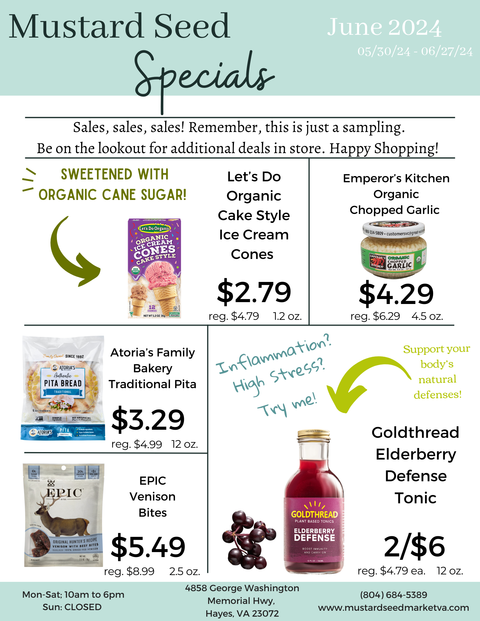 Sales Flyer — Mustard Seed Natural Market