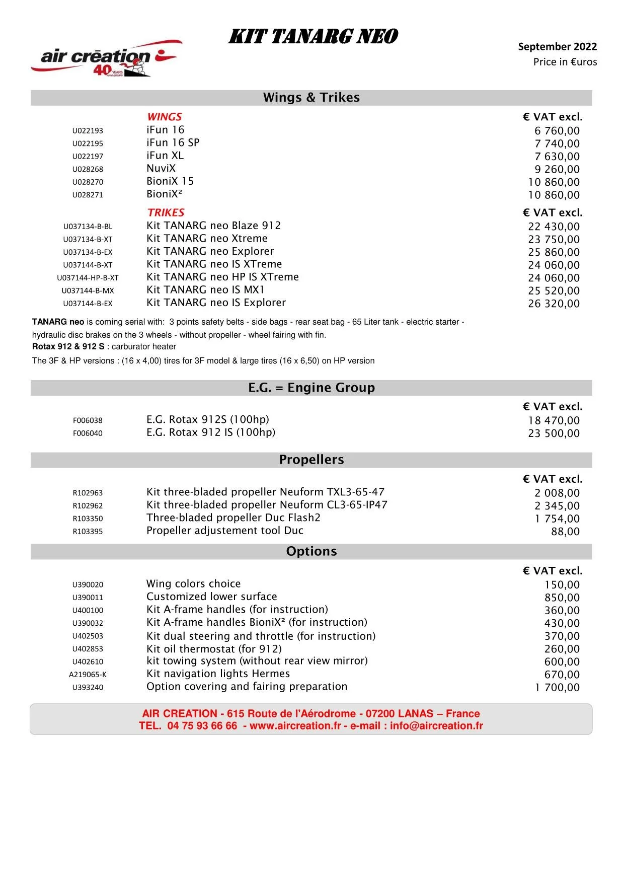 Tanarg neo — Blue Collar Aviation