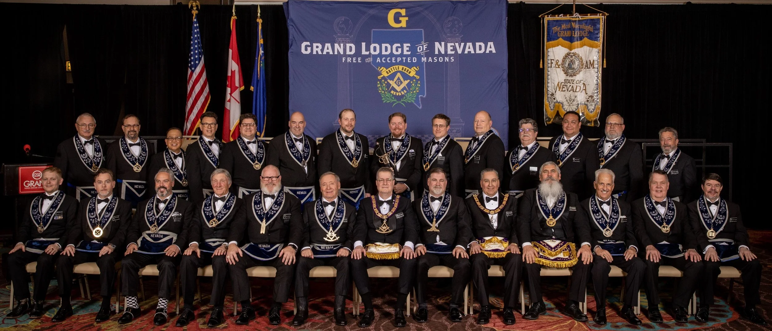 The Grand Master and His Officers — Grand Lodge of Nevada F&AM