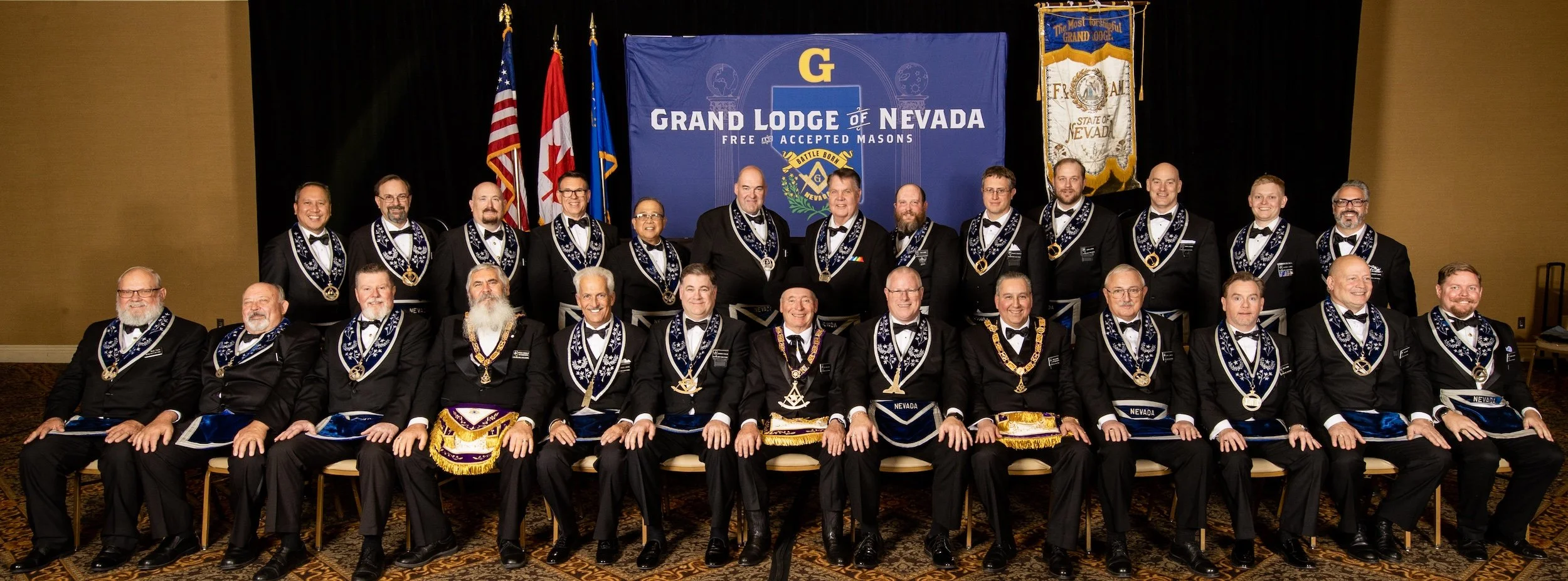 The Grand Master and His Officers — Grand Lodge of Nevada F&AM