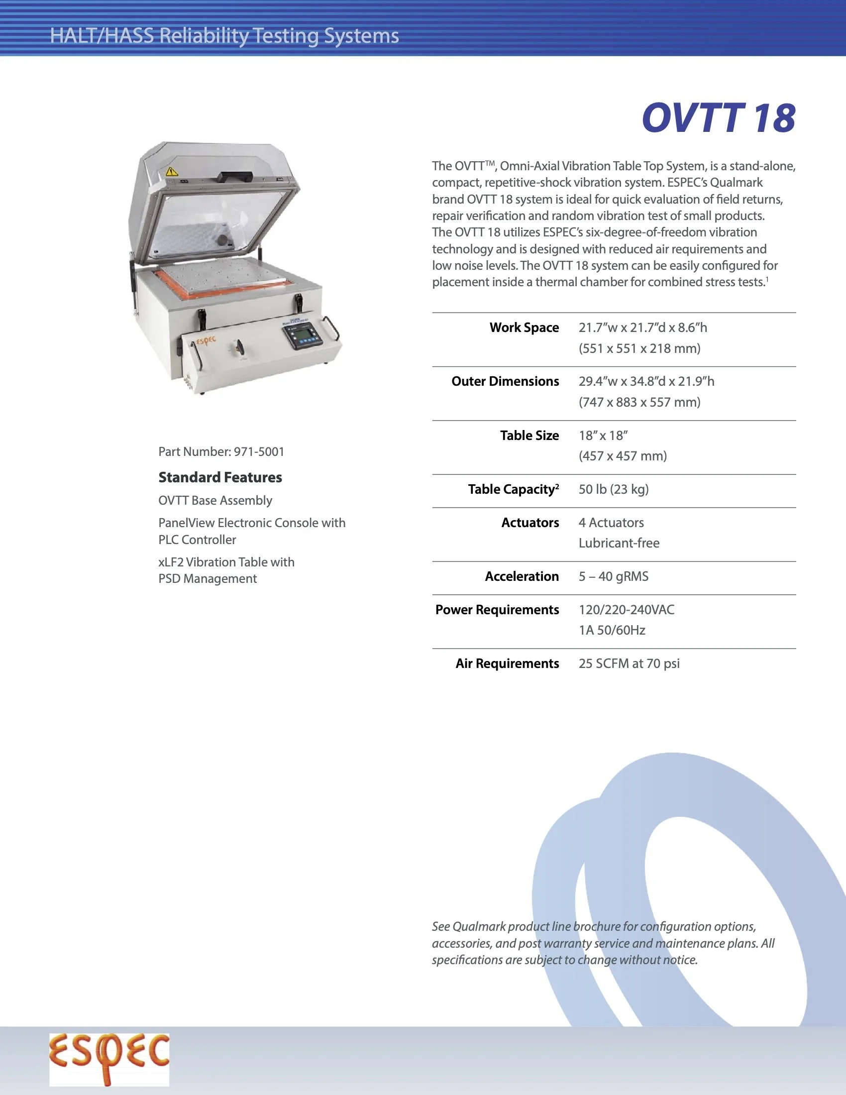 Qualmark OVTT Vibration Tables :: HALT & HASS Australia