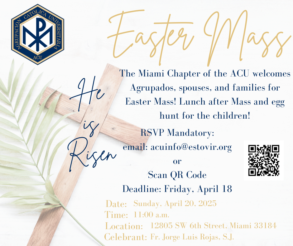 EASTER MASS AND LUNCH AT THE ACU — The ACU