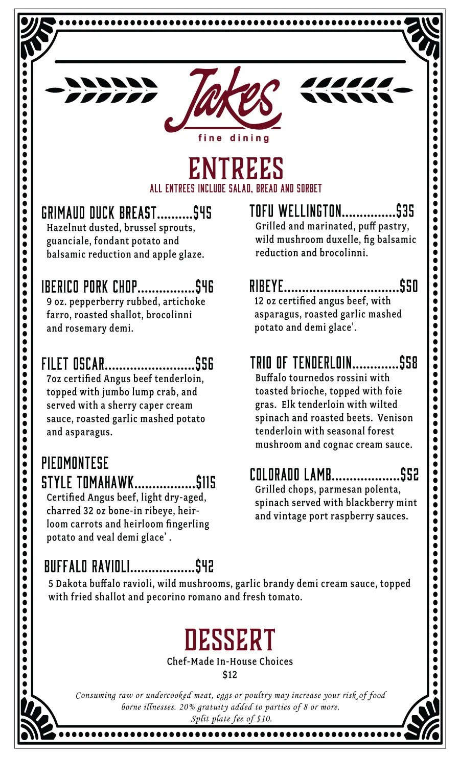 Jake's Fine Dining — Midnight Star