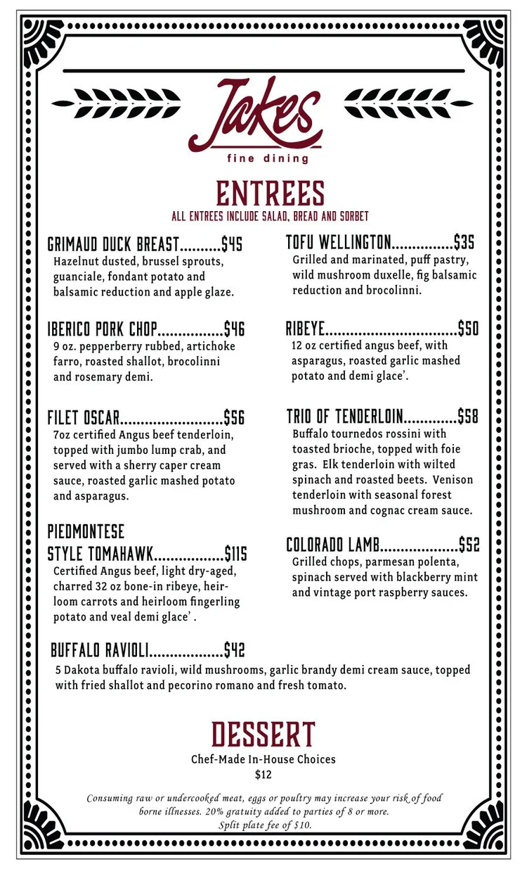 Jake's Fine Dining — Midnight Star