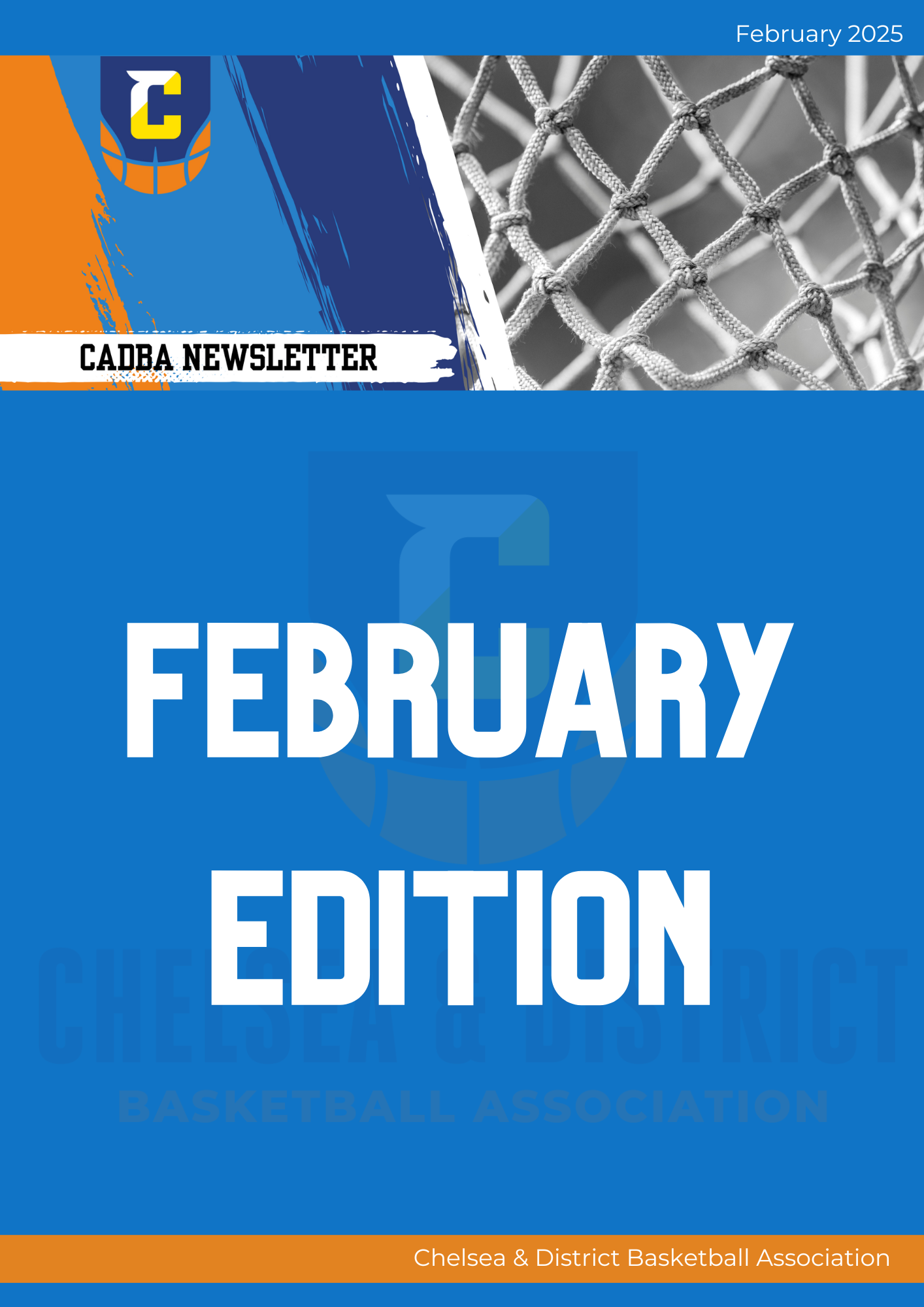 CADBA NEWSLETTER — Chelsea & District Basketball Association