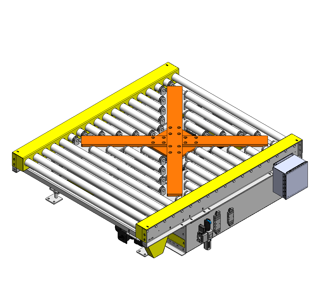 Pallet Lift And Rotate Iron Cross — Prime Conveyor