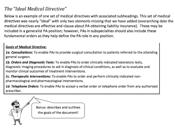 A Primer on Medical Directives for Physician Assistants — CANADIAN PA