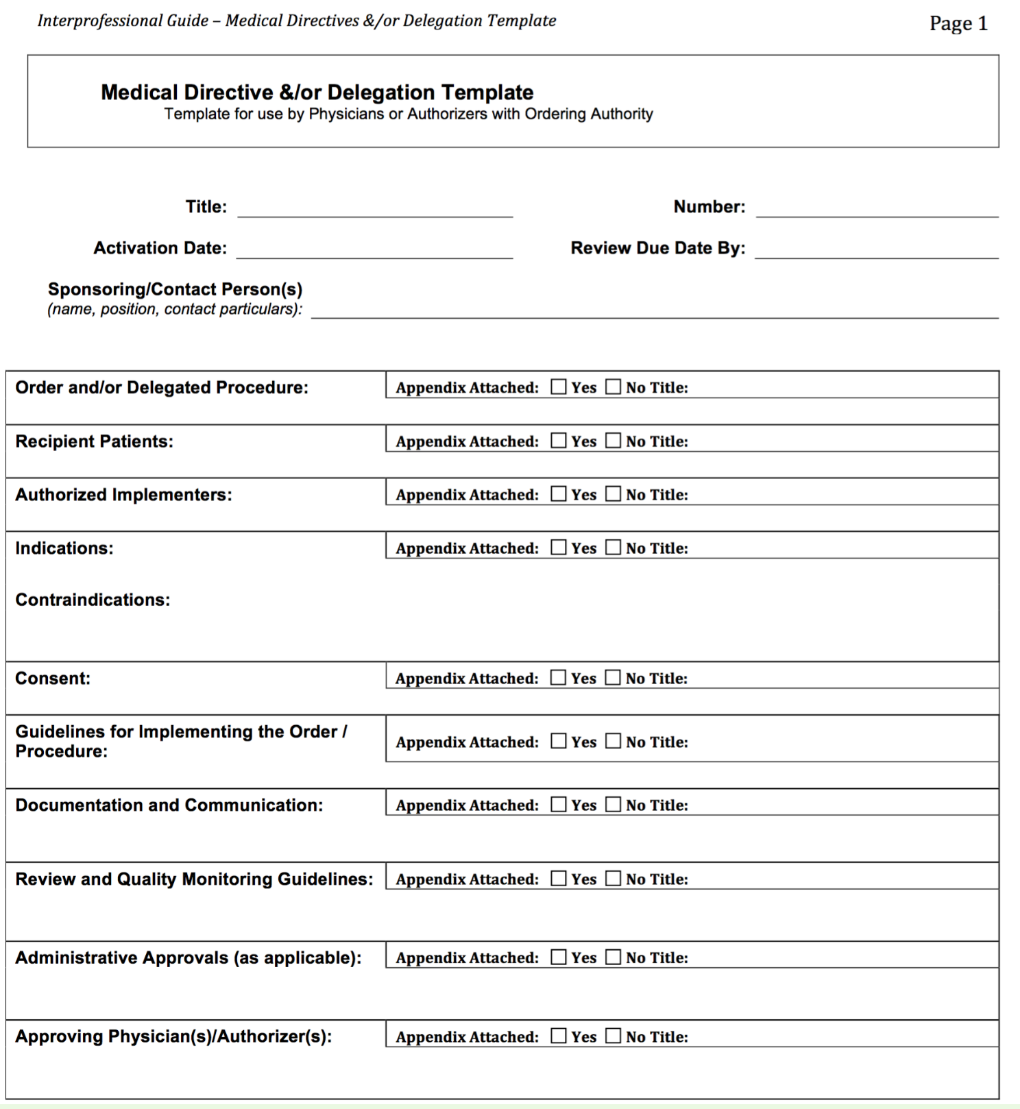 Working with Ontario PAs: Establishing PA Medical Directives — CANADIAN PA
