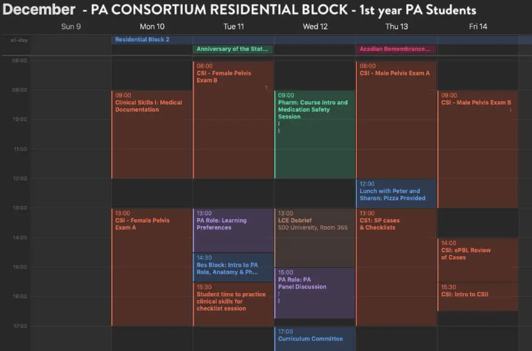 Preparing for UofT’s Residential Blocks: What 1st year PA Students Need ...