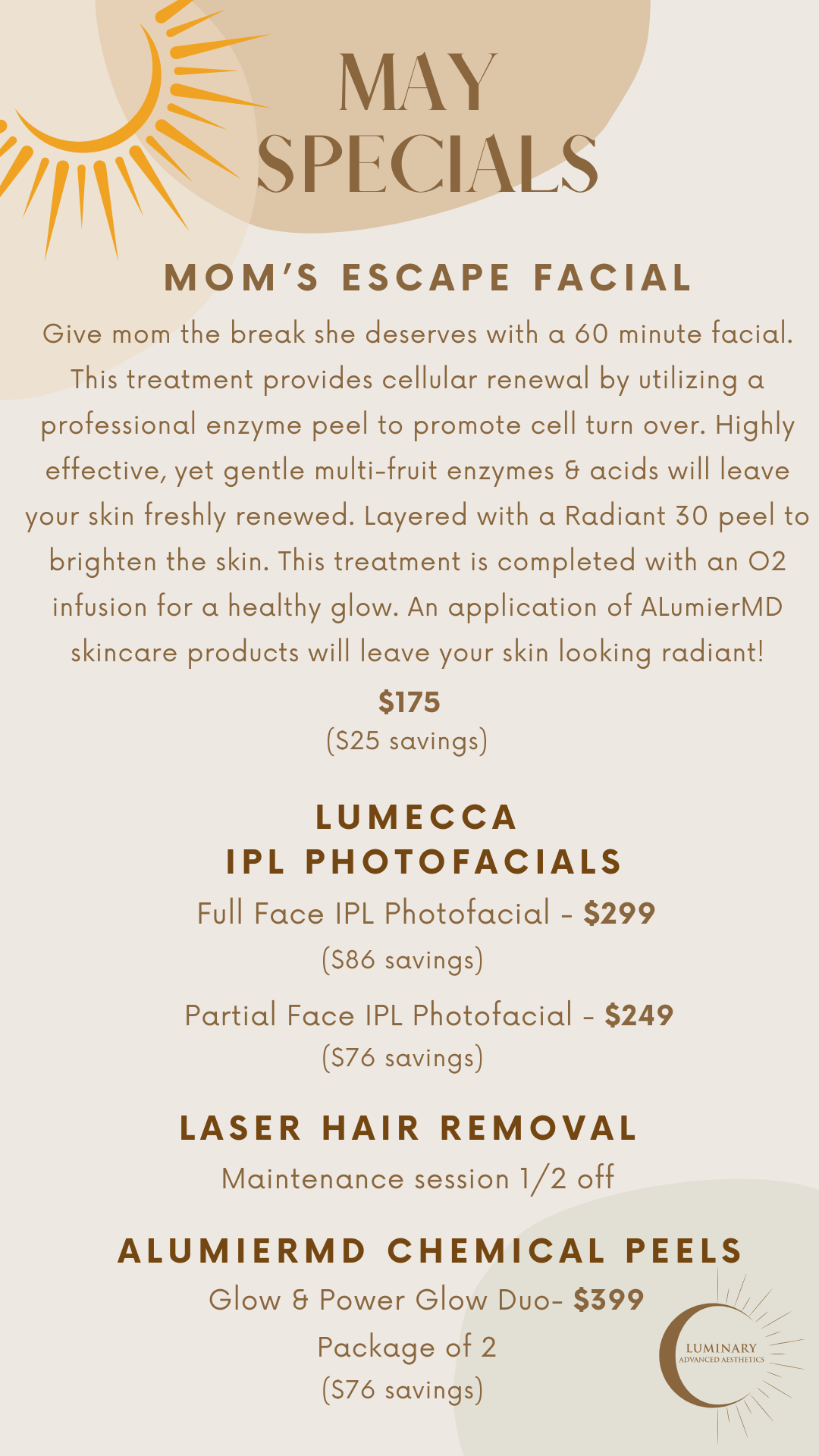 Specials & Events — Luminary Advanced Aesthetics