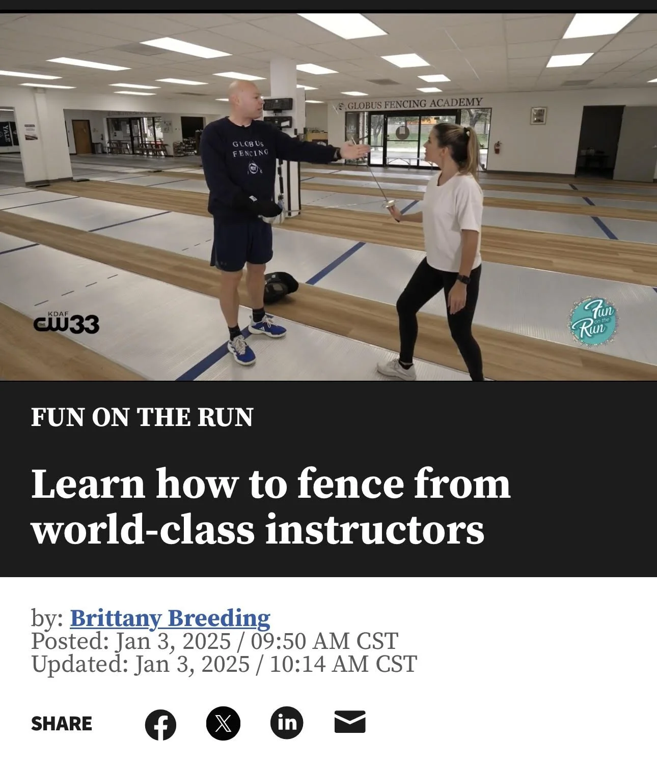 Press — Globus Fencing Academy