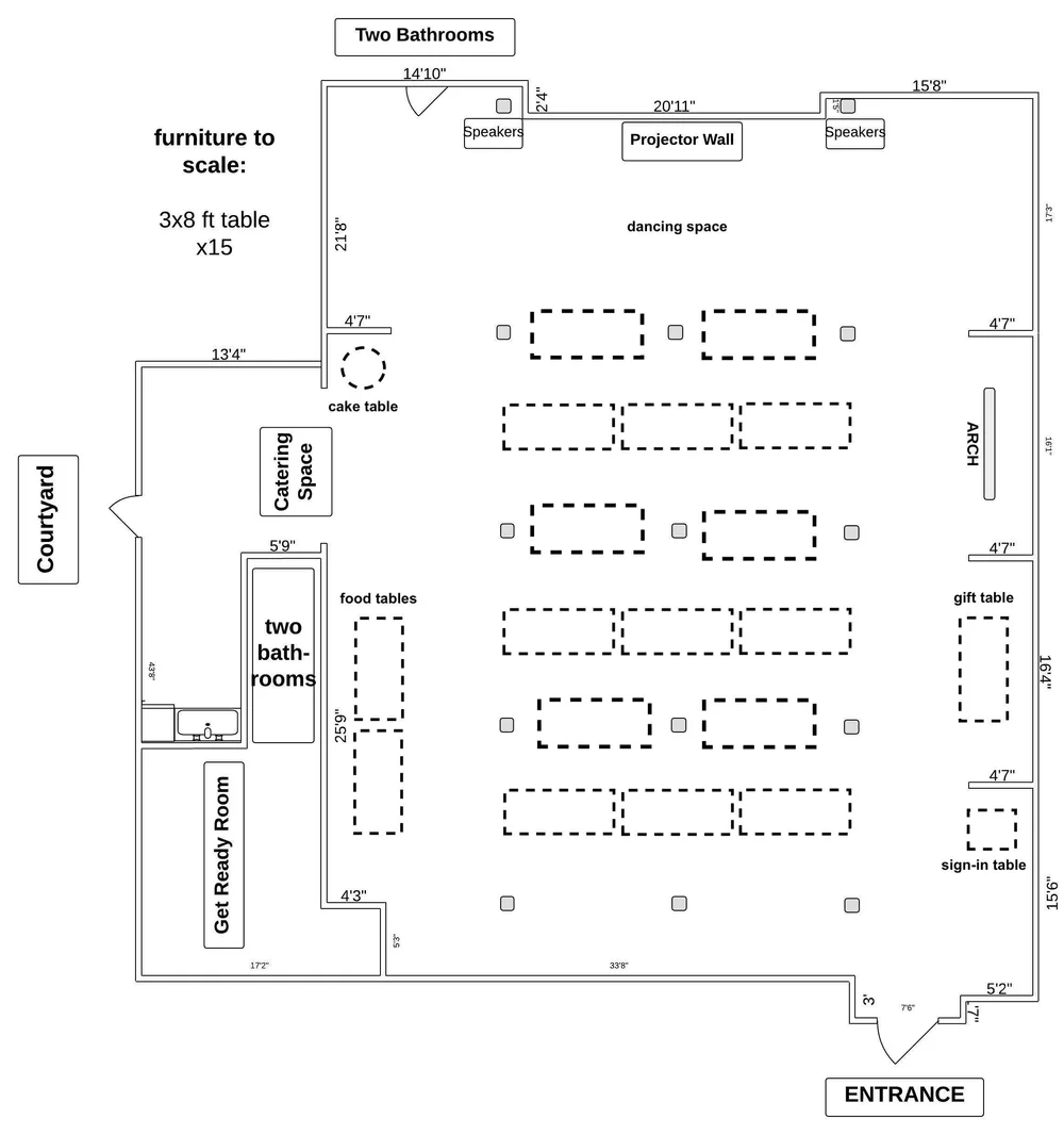 EVENT SPACE FLOORPLAN — THE STARTUP BUILDING