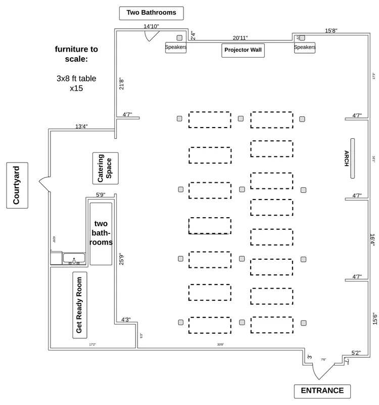 EVENT SPACE FLOORPLAN — THE STARTUP BUILDING