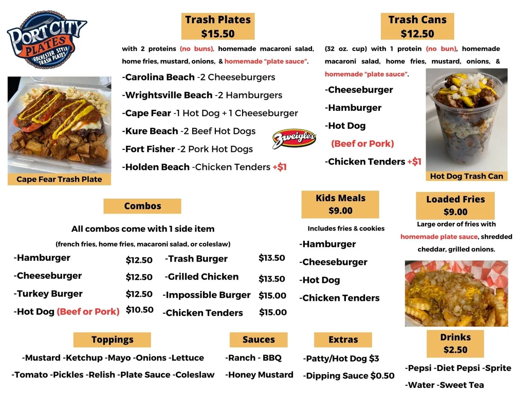 Menu — Port City Plates Food Truck