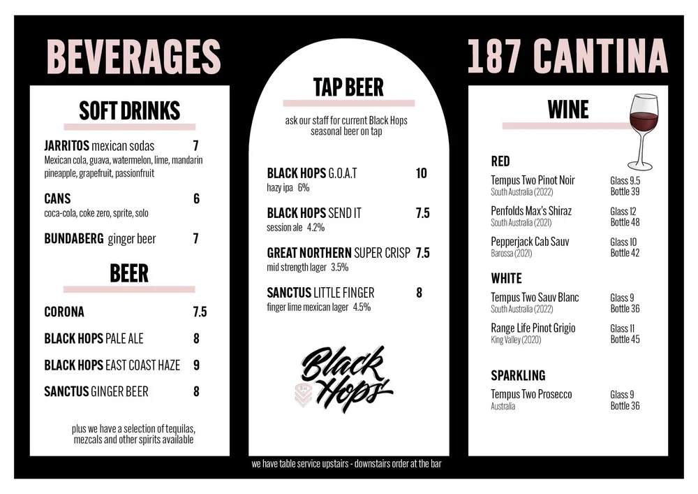 Drinks — 187 Cantina