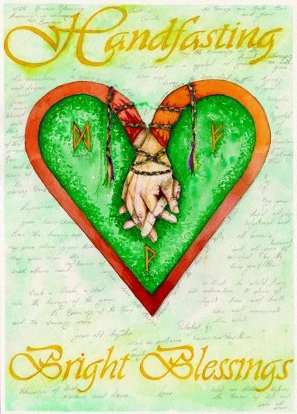 handfasting card — Raven & Blaze