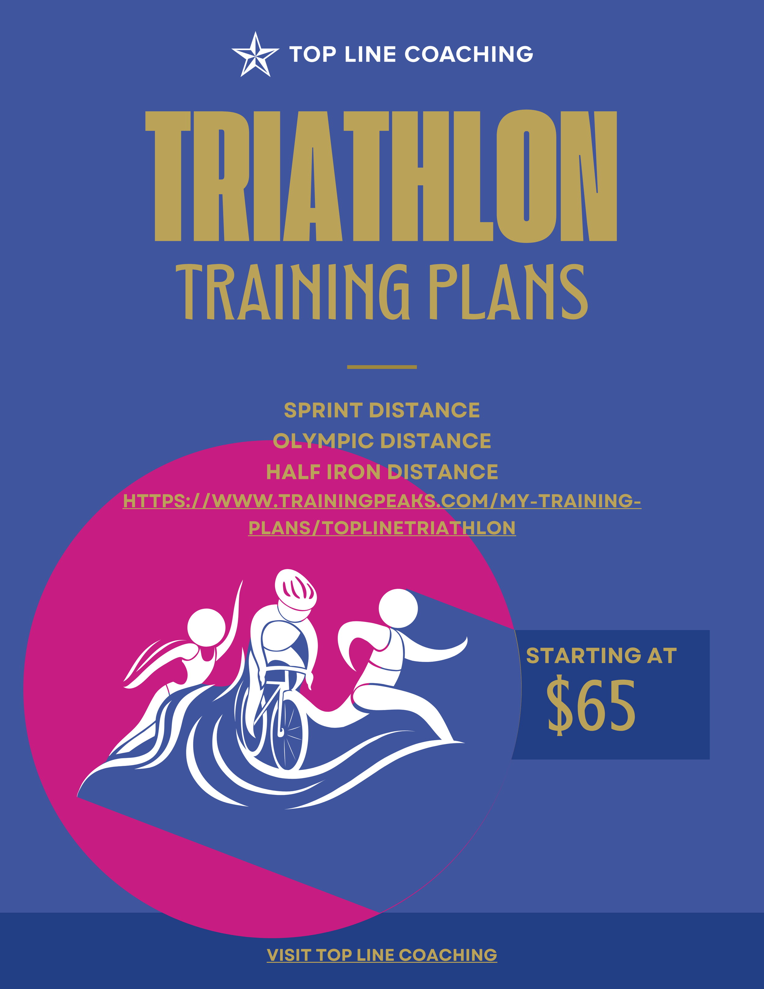 Triathlon training plans - Sprint - Olympic - Half — Top Line Coaching, LLC.