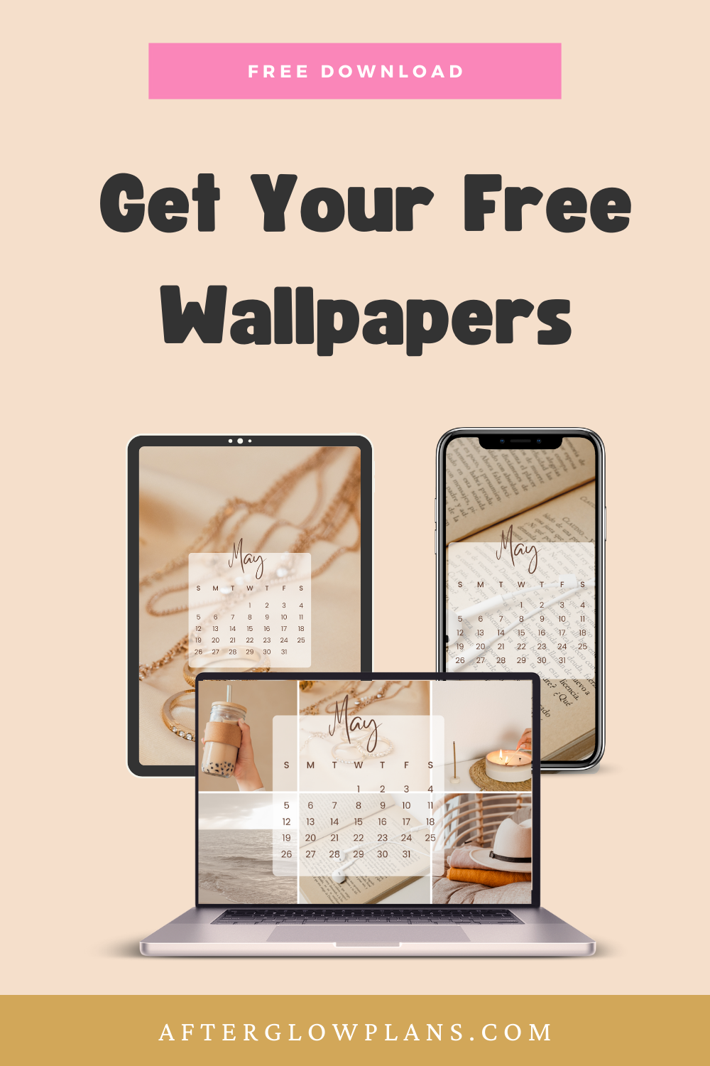 FREE May 2024 Wallpapers — Afterglow Plans