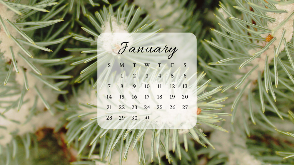 FREE January 2024 Wallpapers — Afterglow Plans