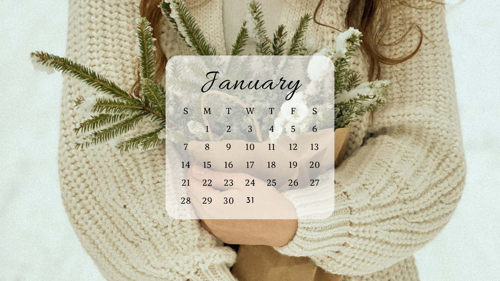 FREE January 2024 Wallpapers — Afterglow Plans