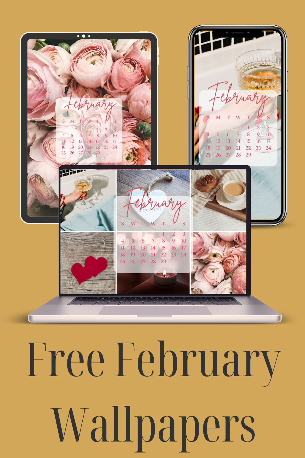 FREE February 2024 Wallpapers — Afterglow Plans