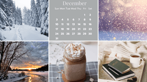 FREE December 2023 Wallpapers — Afterglow Plans