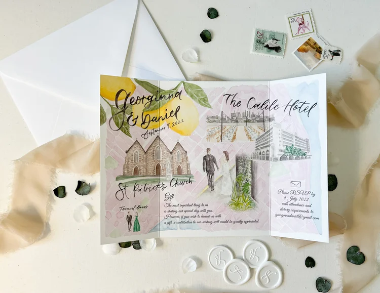 Custom Wedding Maps — JENNY LEMOINE DESIGN