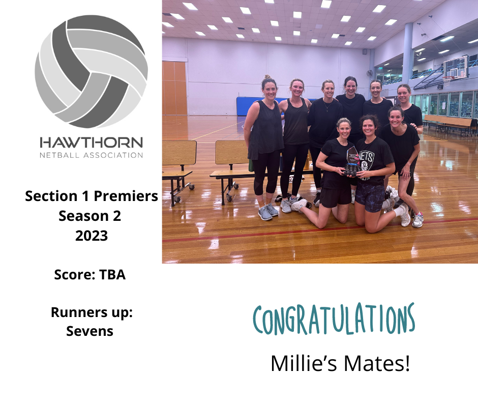 Premiers — Hawthorn Netball Association