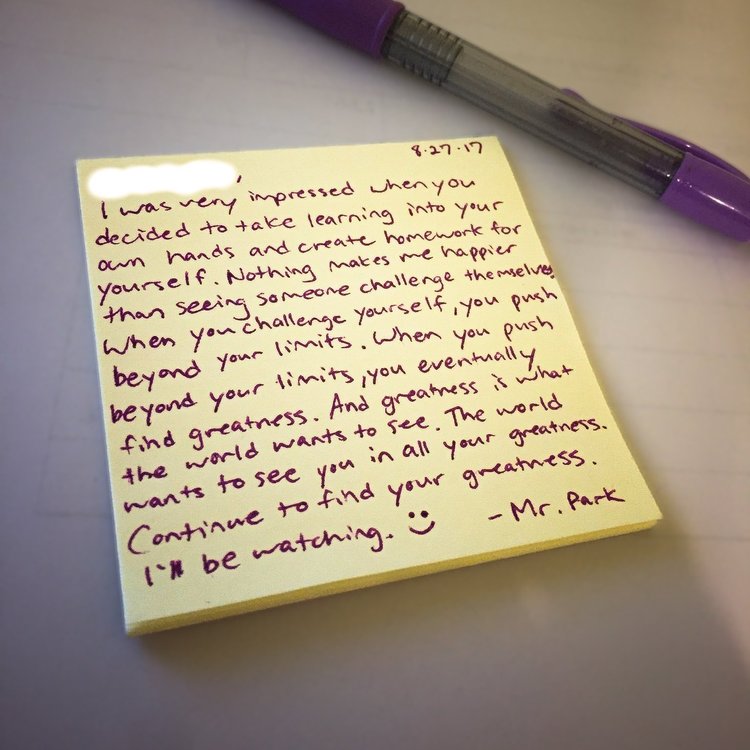 The Power of a Sticky Note — Teacher Daydreamer