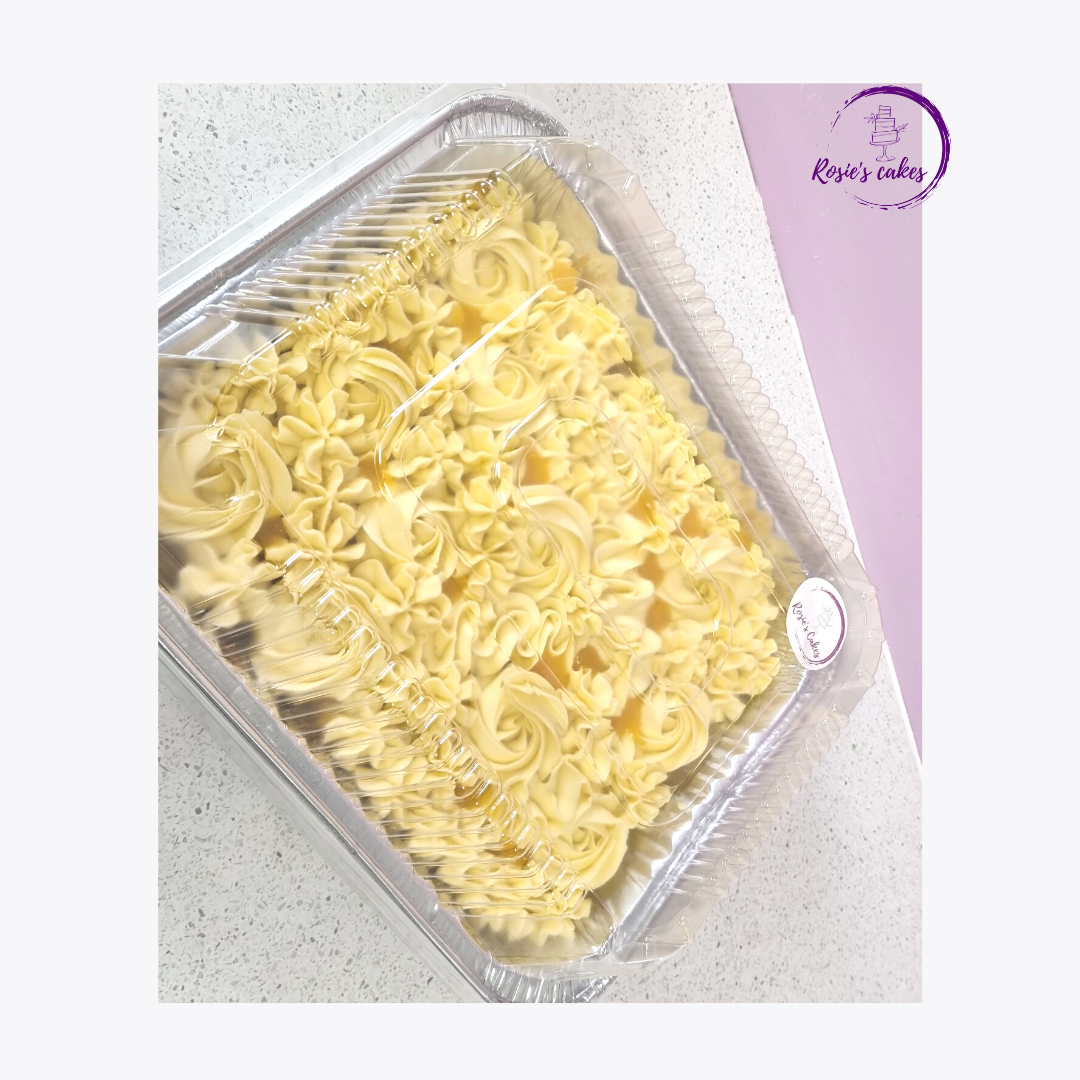 The office Party - lemon tray cake — Rosie's Cakes Auckland