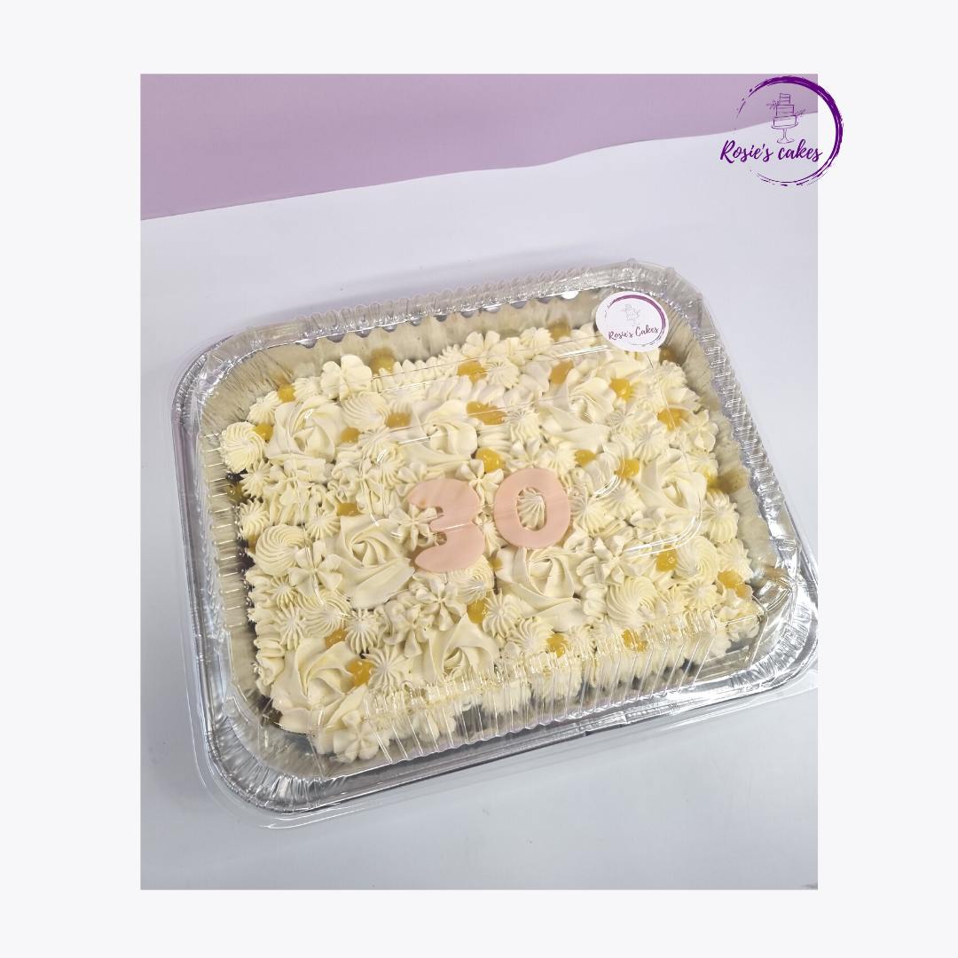 The office Party - lemon tray cake — Rosie's Cakes Auckland