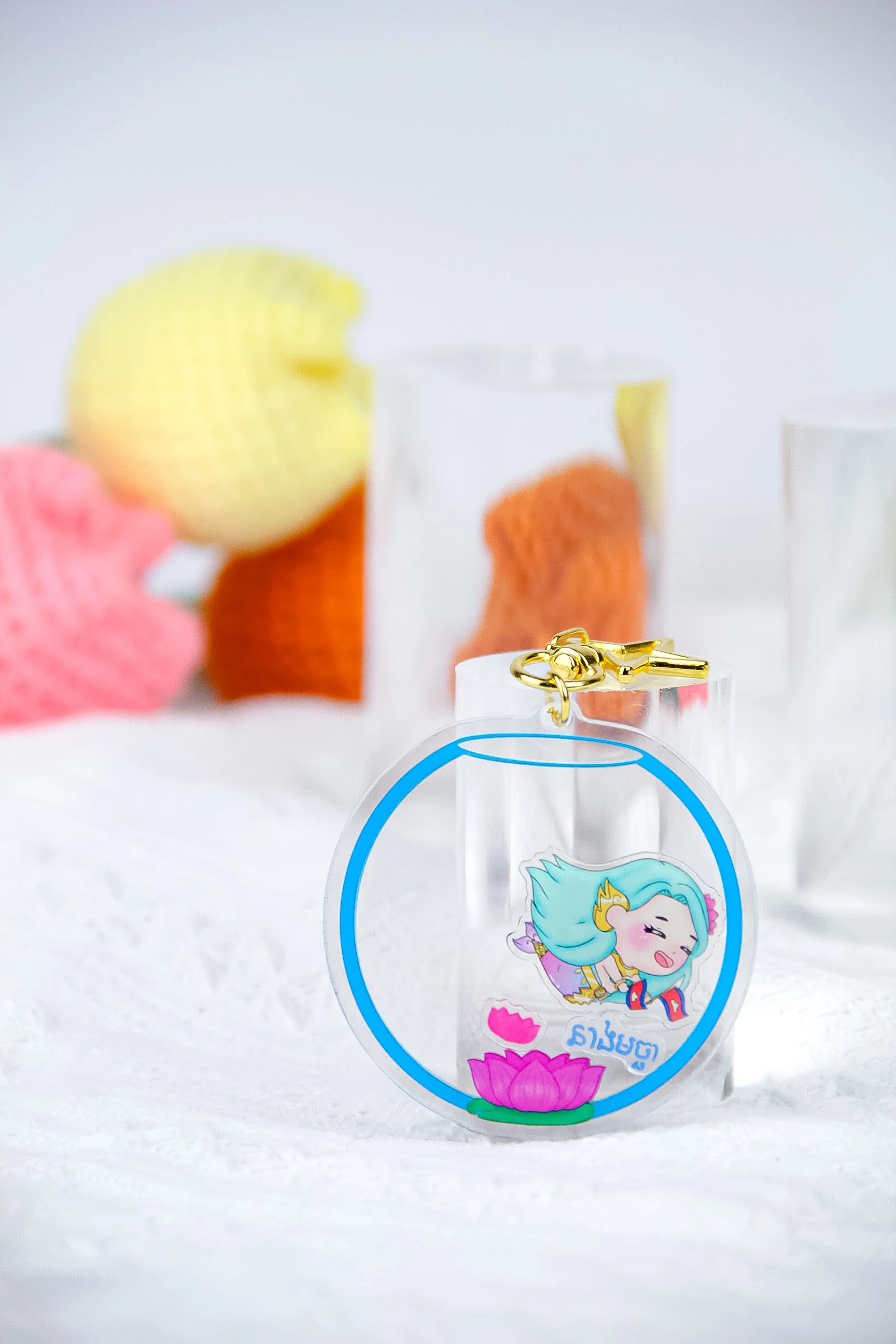 Happy Neang Macha ( SHAKABLE ) Acrylic Keychain — LITTLE APSARA