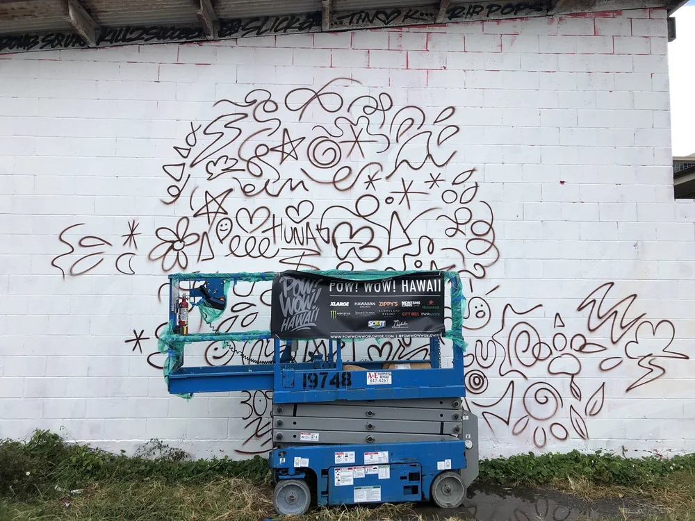 How to Use the Doodle Method to Apply Your Wall Mural Sketch — Lauren ...