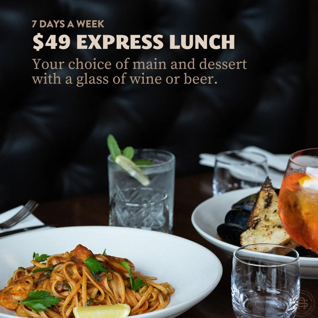 $49 Express Lunch Menu | Geelong Hotel | Sawyers Arms Tavern — Sawyers ...