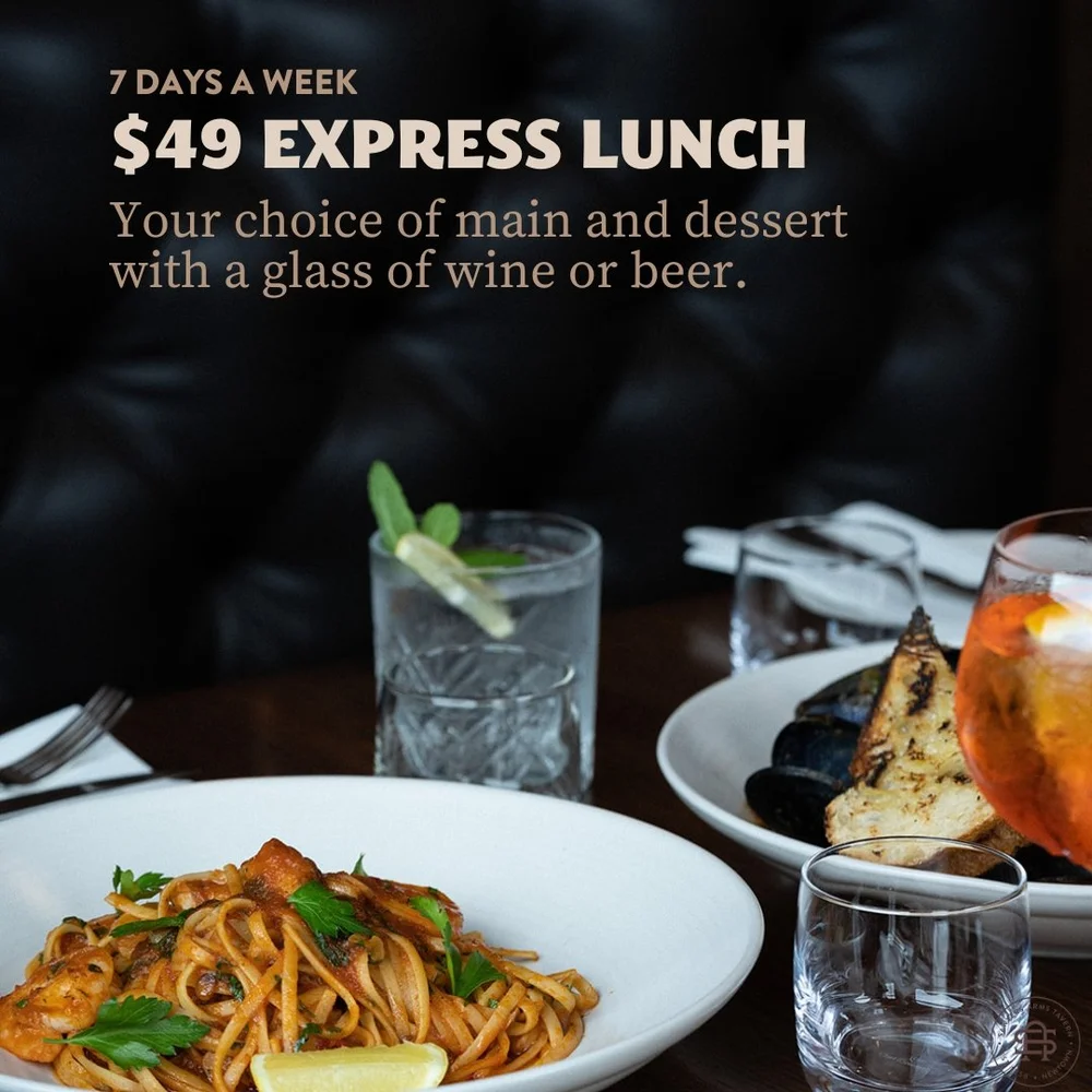 $49 Express Lunch Menu | Geelong Hotel | Sawyers Arms Tavern — Sawyers ...
