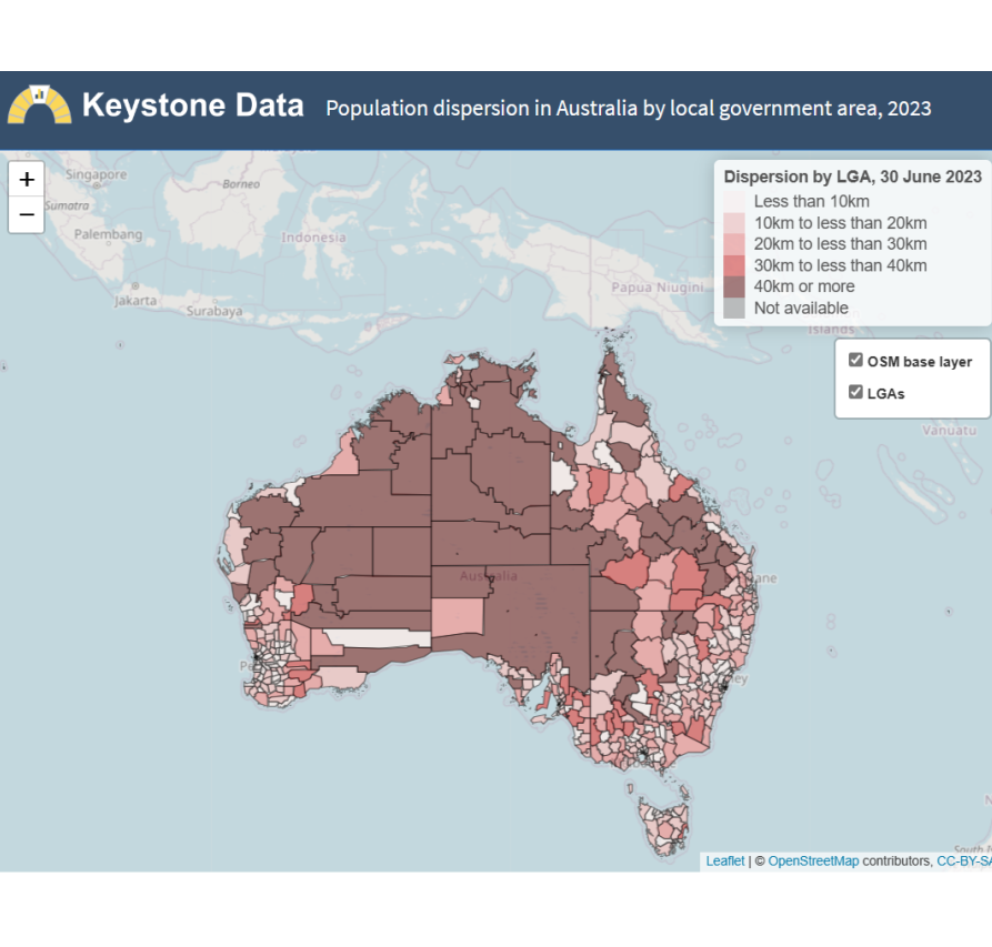 Population dispersion — Keystone Data