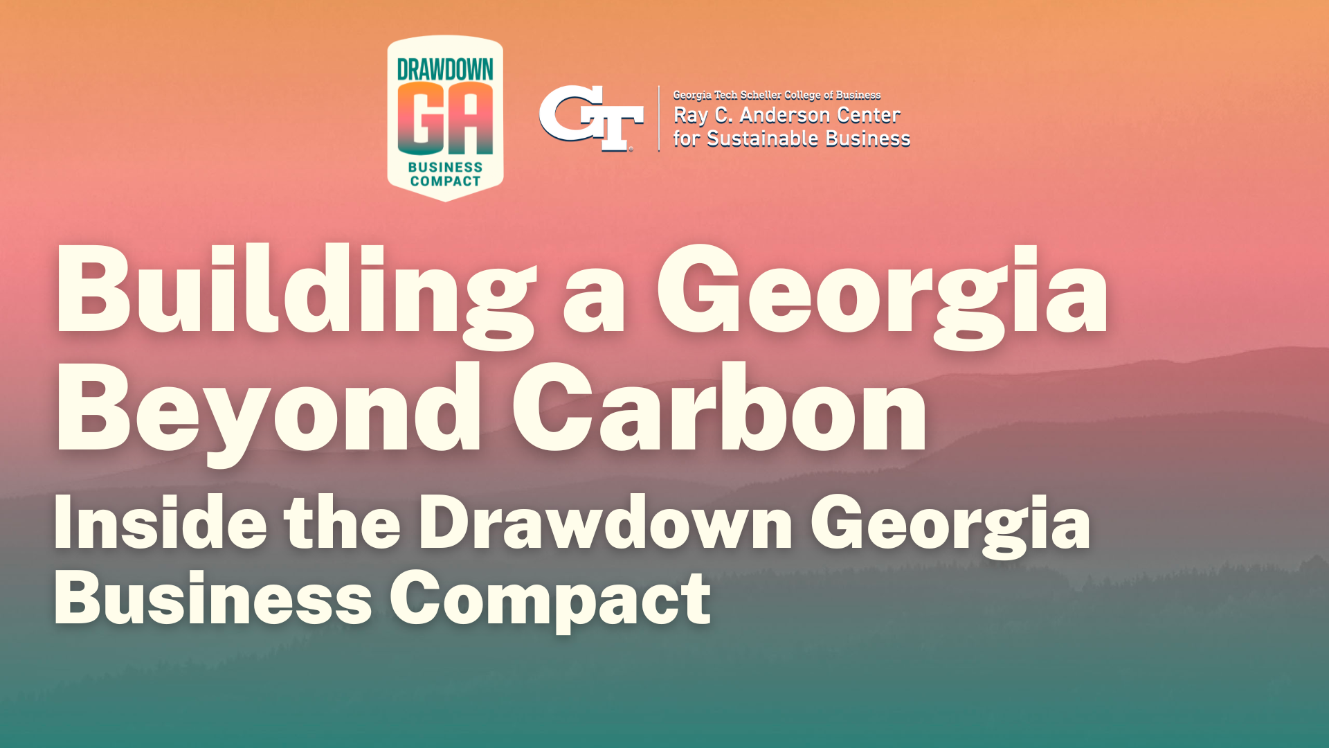 Natural Sinks — Drawdown Georgia Business Compact at Georgia Tech