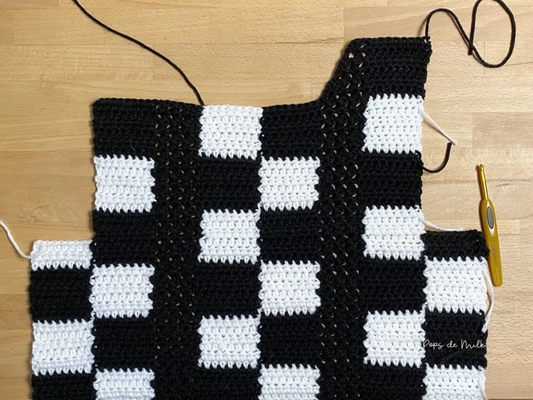 Wednesday Checkered Vest - Crochet Pattern — Pops de Milk - Fun and ...