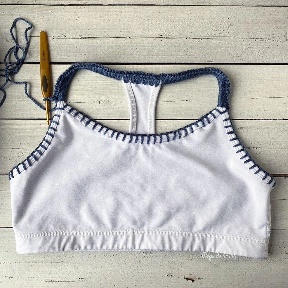 Upcycled Sports Bra Crochet Tutorial and Photowall Collaboration — Pops ...