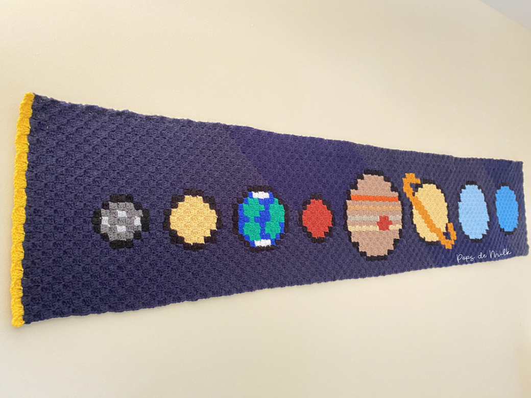 Crochet Solar System Banner — Pops de Milk - Fun and Nerdy Crochet Patterns