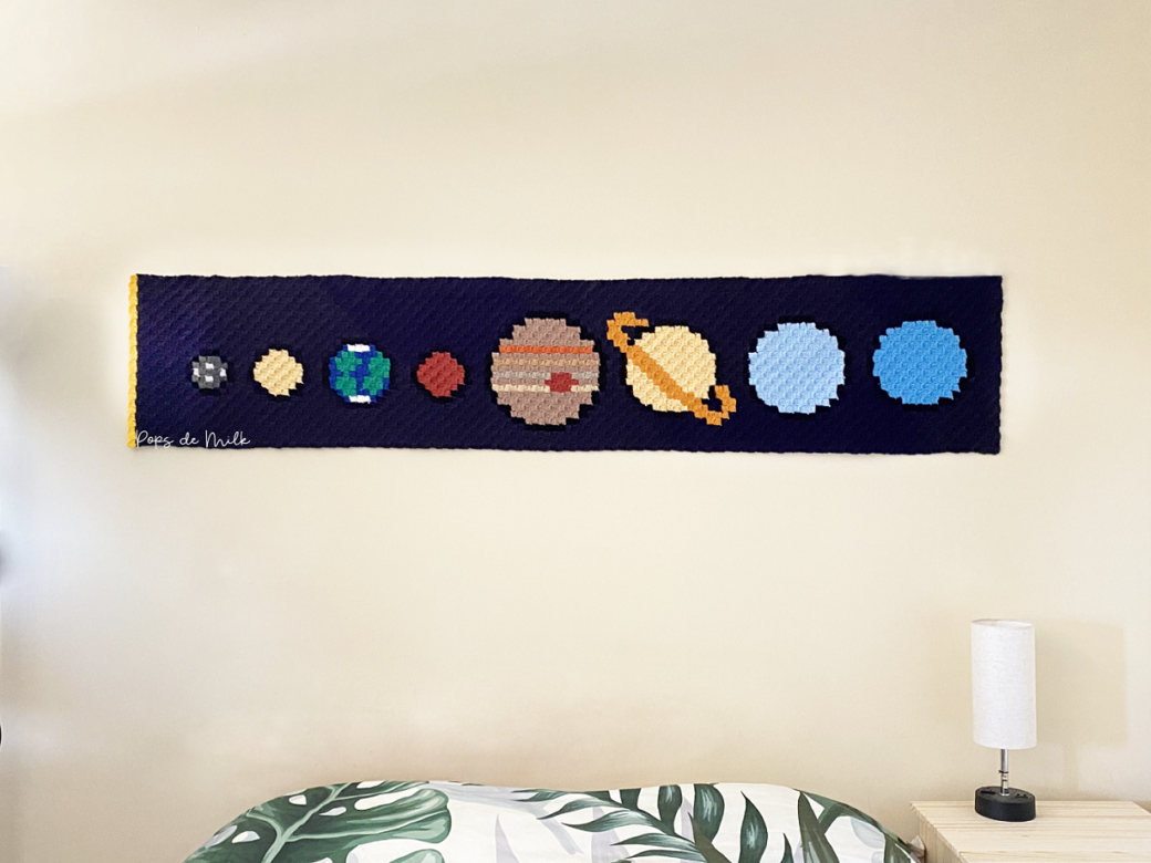 Crochet Solar System Banner — Pops de Milk - Fun and Nerdy Crochet Patterns
