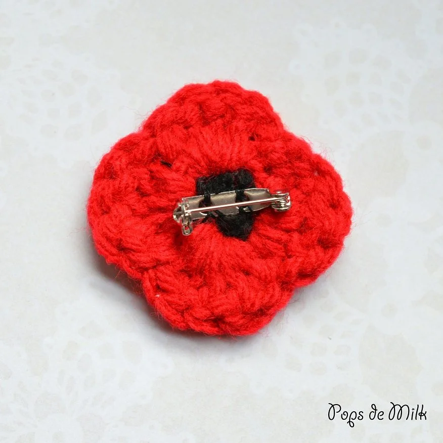 Remembrance Day Poppy Crochet Pattern — Pops de Milk - Fun and Nerdy ...
