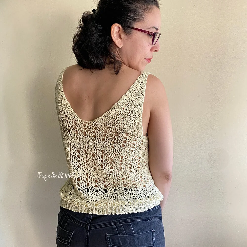 Lacy Chevron Crochet Top Pattern — Pops de Milk - Fun and Nerdy Crochet ...