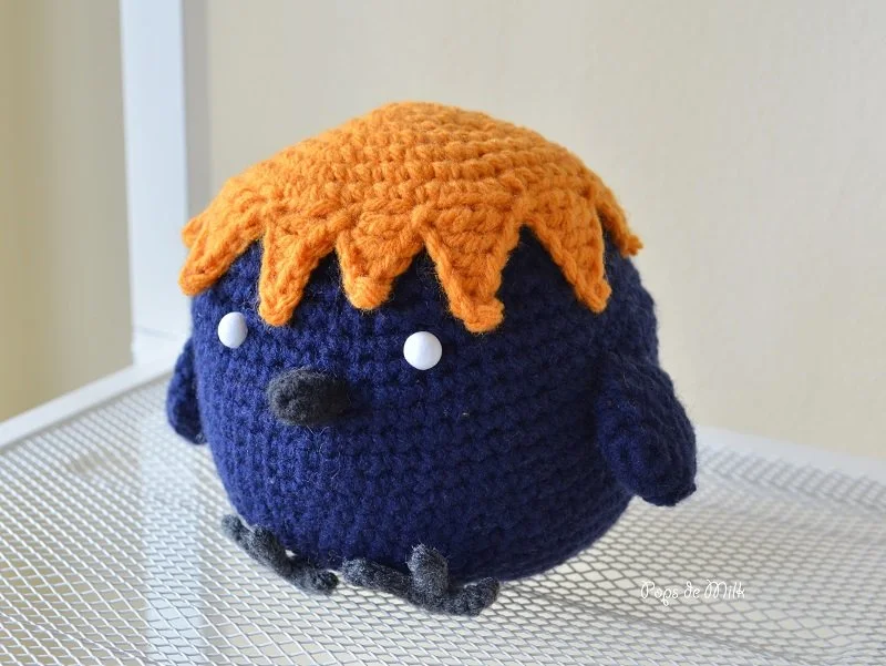 Crochet Haikyuu Crow — Pops de Milk - Fun and Nerdy Crochet Patterns