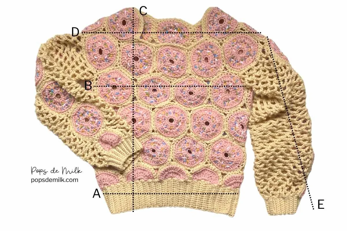 Sugar Rush Crochet Donut Sweater — Pops de Milk - Fun and Nerdy Crochet ...