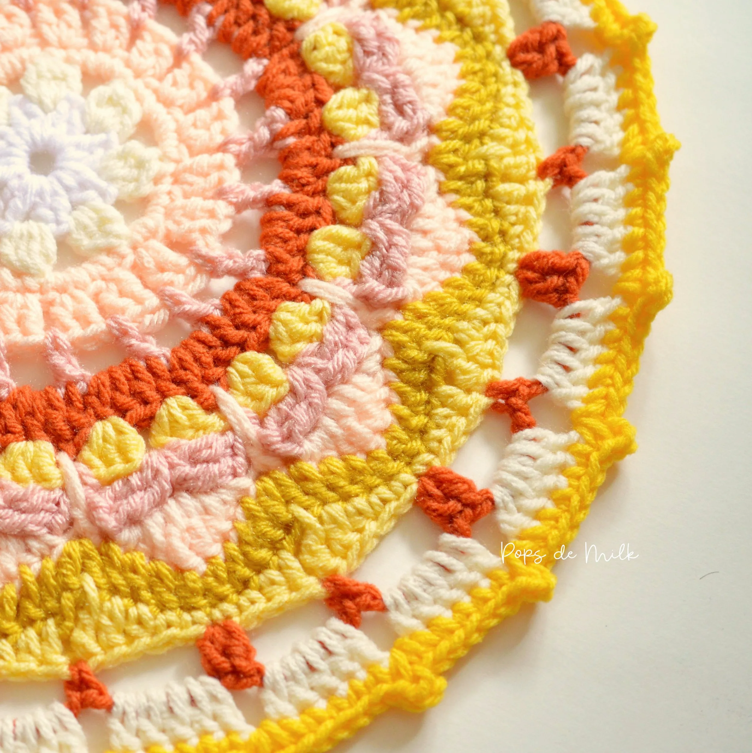Sun Mandala Crochet Pattern — Pops de Milk - Fun and Nerdy Crochet Patterns