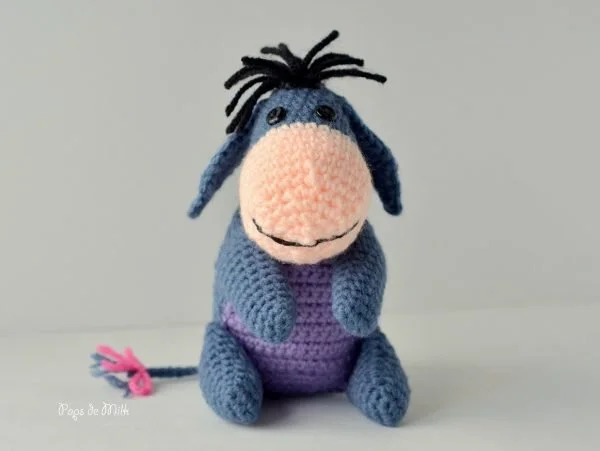 Crochet Eeyore Amigurumi Pattern — Pops de Milk - Fun and Nerdy Crochet ...