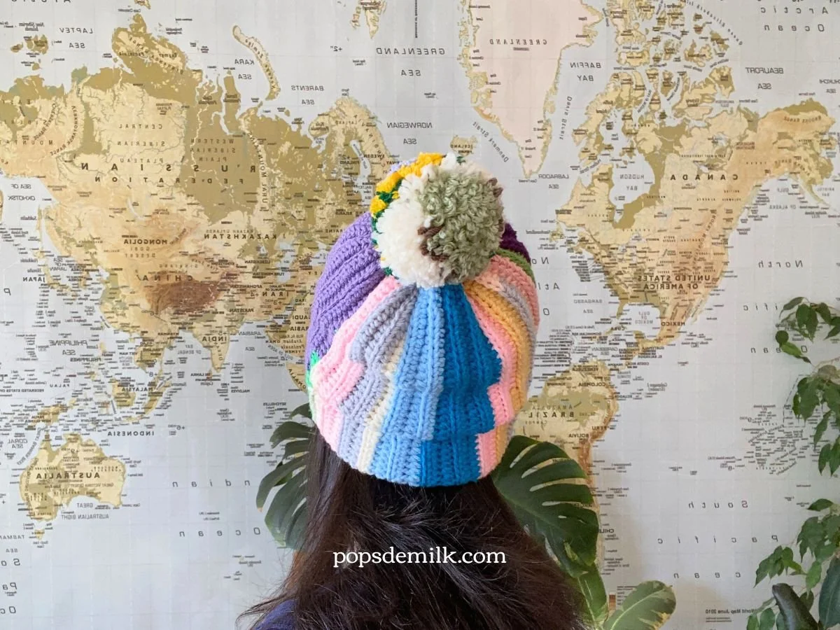 Scrap Yarn Crochet Beanie — Pops de Milk - Fun and Nerdy Crochet Patterns