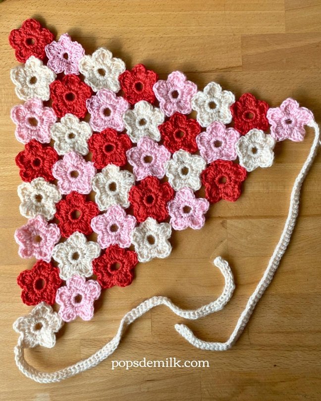 Anemone Flower Crochet Bandana Pattern — Pops de Milk - Fun and Nerdy ...
